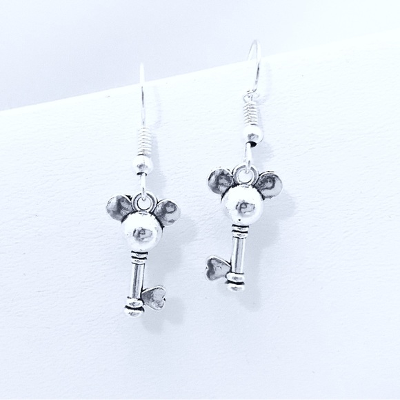 Disney | Jewelry | Earrings Disney Mickey Mouse Key With Ears Cute ...